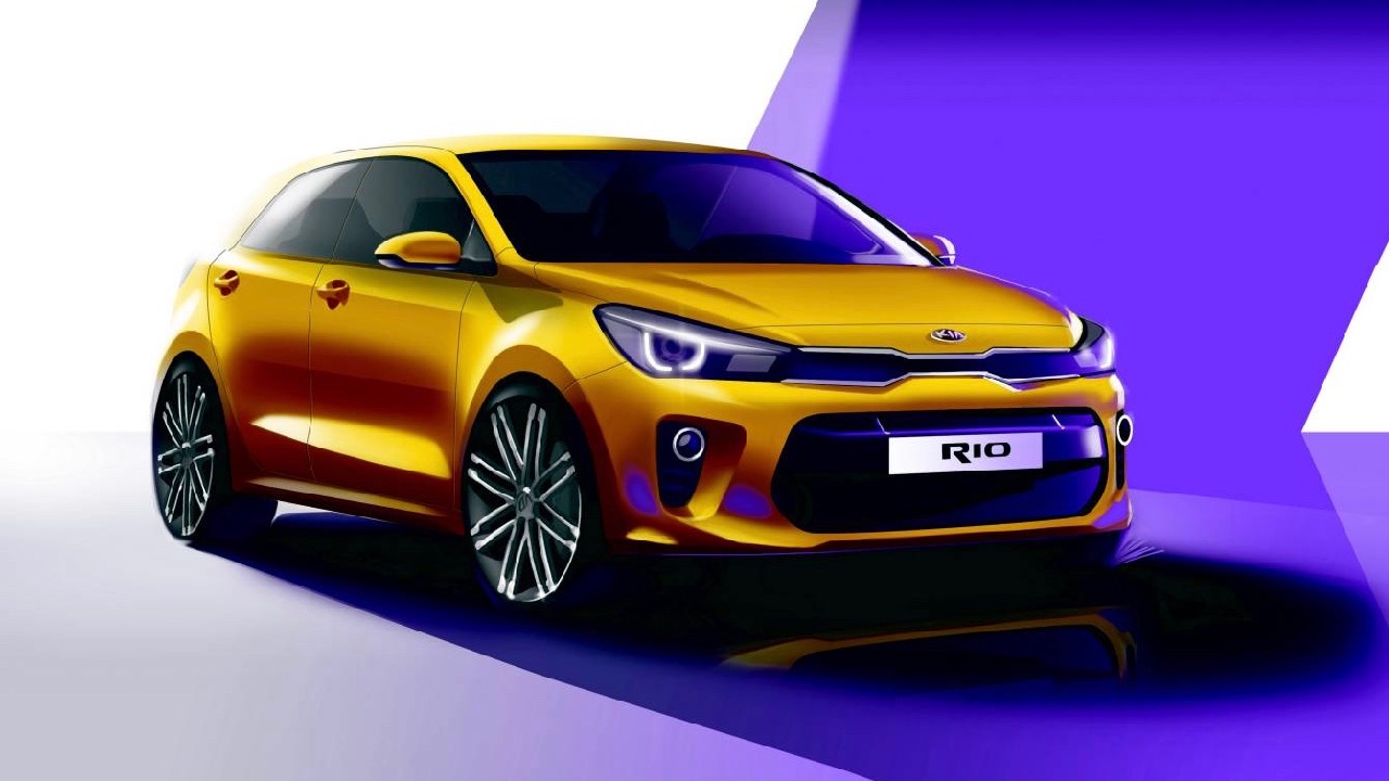 New Kia Rio sketched before Paris reveal - Chasing Cars