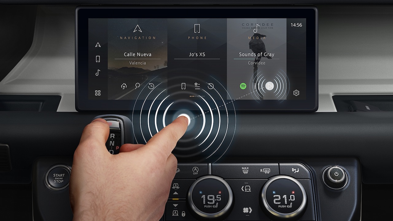 JLR infotainment tech: germ-fighting contactless touchscreens - Chasing ...