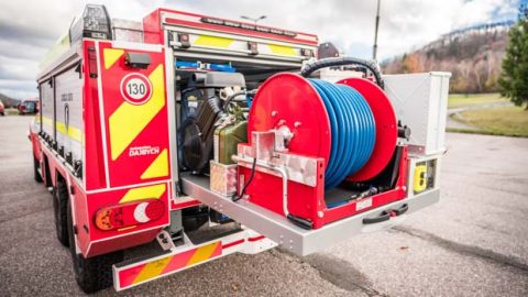 Six-wheeled Toyota Hilux revealed as EV fire-fighting truck - Chasing Cars