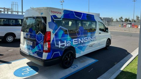 Toyota debuts hydrogen-fuelled internal combustion Hiace with a Land ...