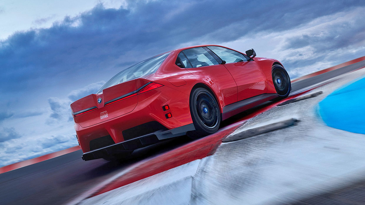 Next BMW M3 previewed with straight-six and quad-motor fully-electric ...